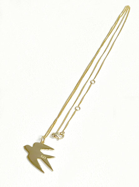 Swallow Pendant Gold – Hailwood