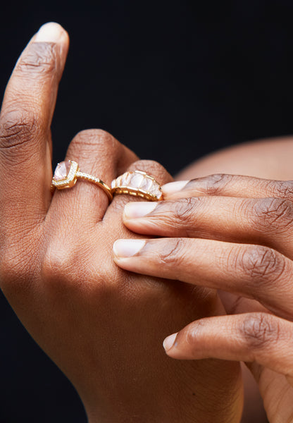 Bugatti Deco Ring - Rose Quartz – Hailwood